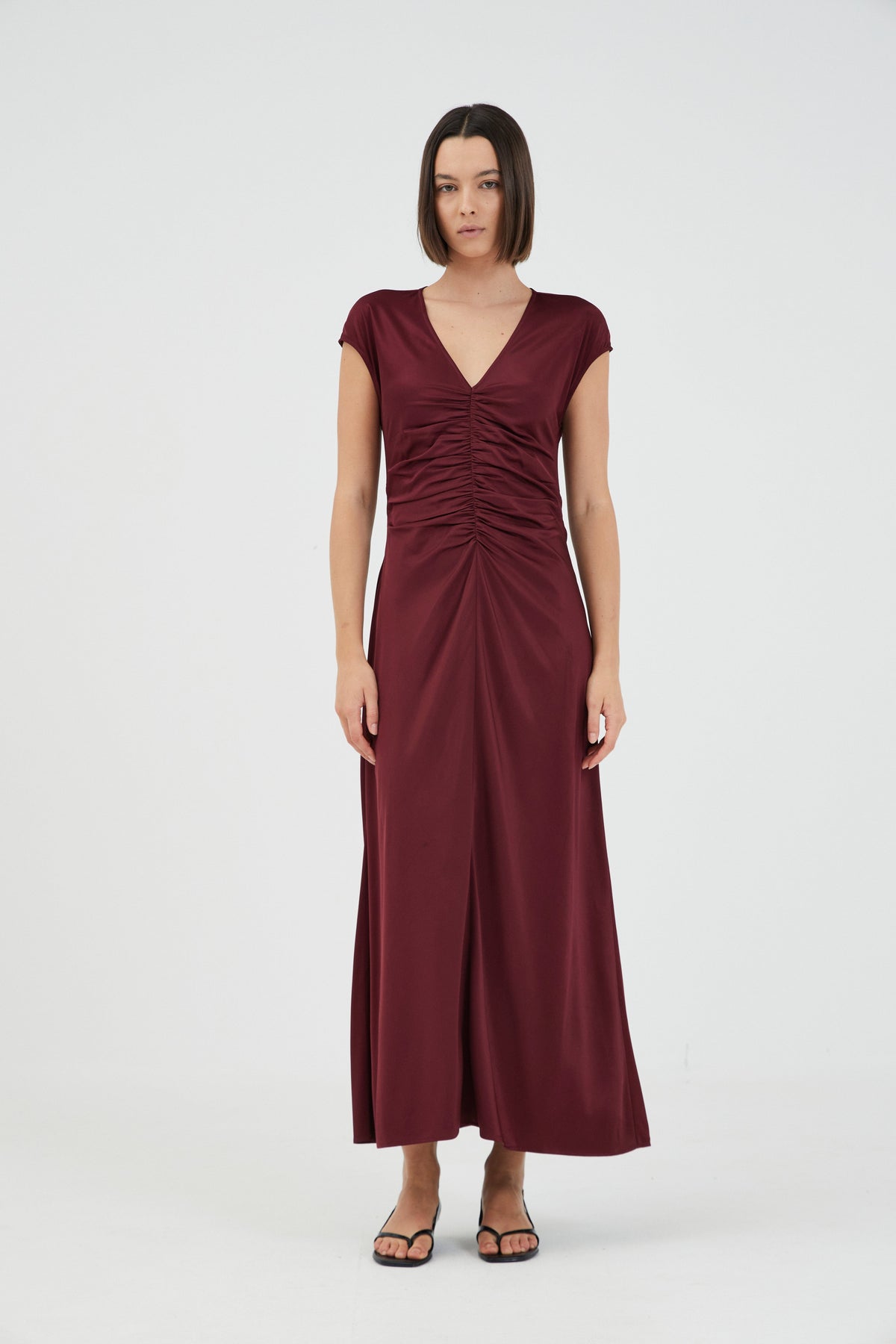 ALLURE GATHERED TEE DRESS | CABERNET | THIRD FORM | Women's Australian ...