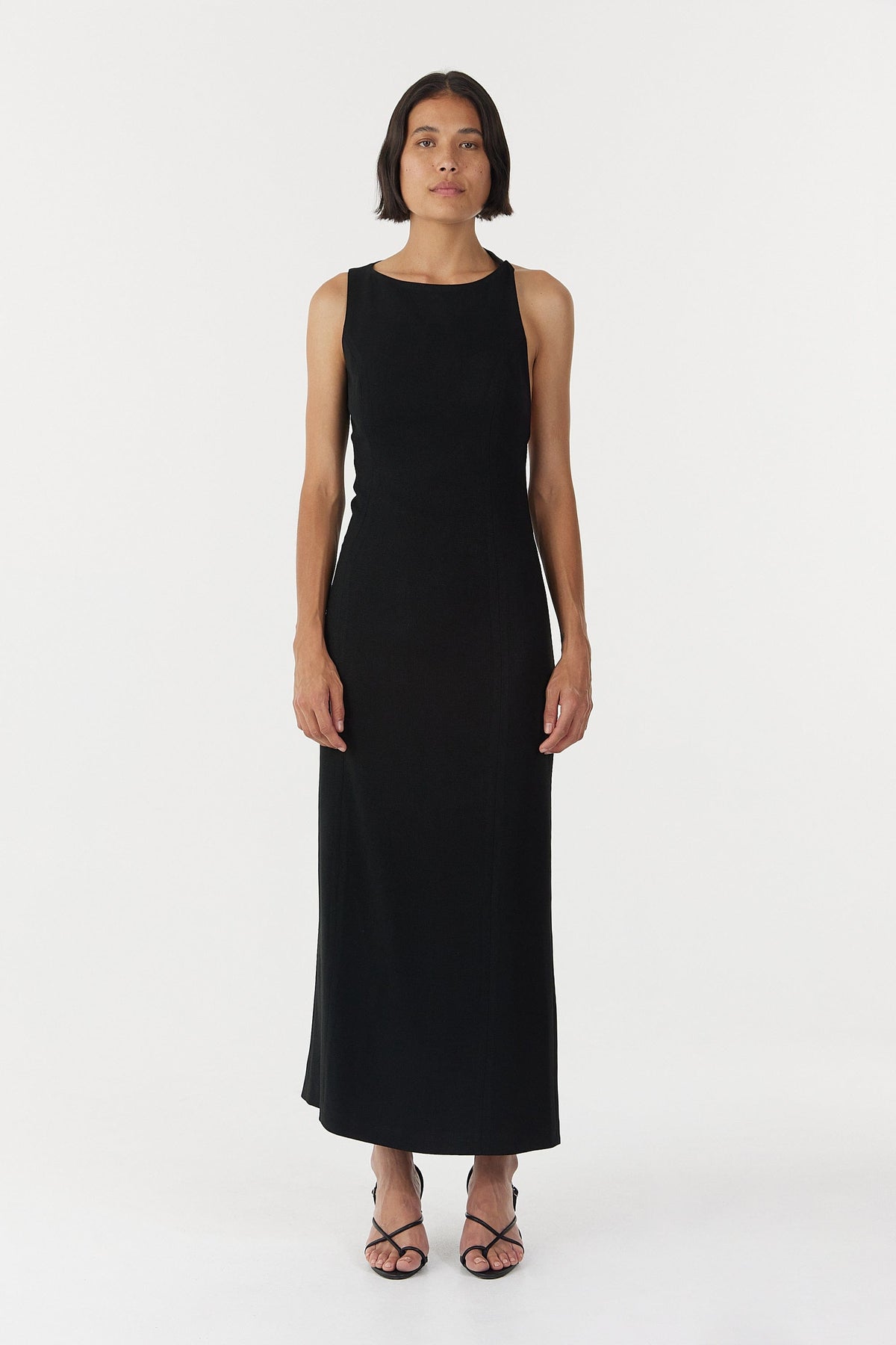 CHROME VISION OPEN BACK DRESS | BLACK | Third Form | Event Ready ...