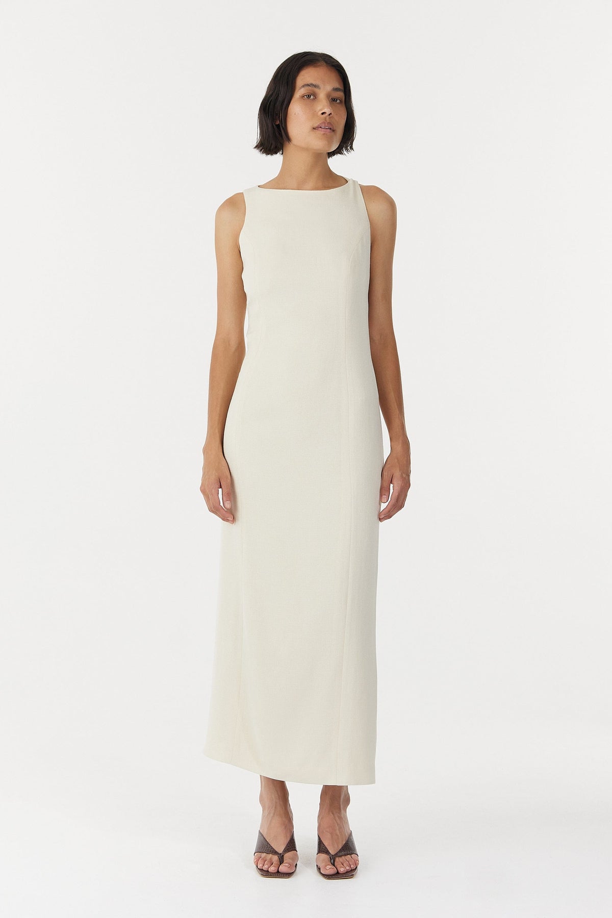 CHROME VISION OPEN BACK DRESS | CREAM | Third Form | Women's Fashion ...