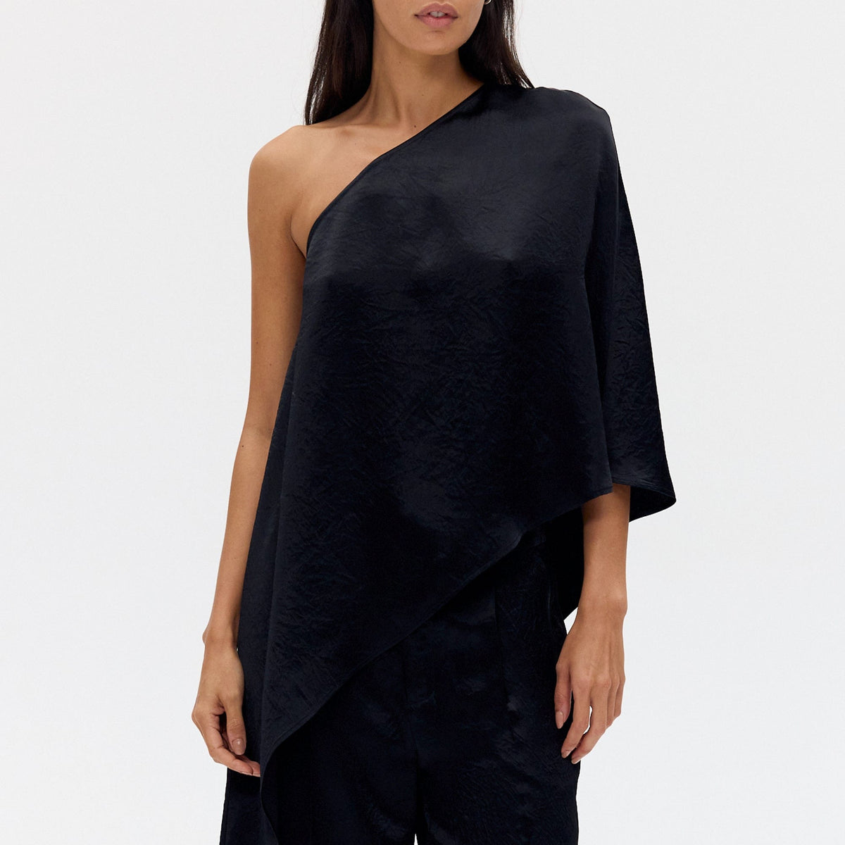 CRUSH ONE SHOULDER CAPE | BLACK | THIRD FORM | Women's Australian ...