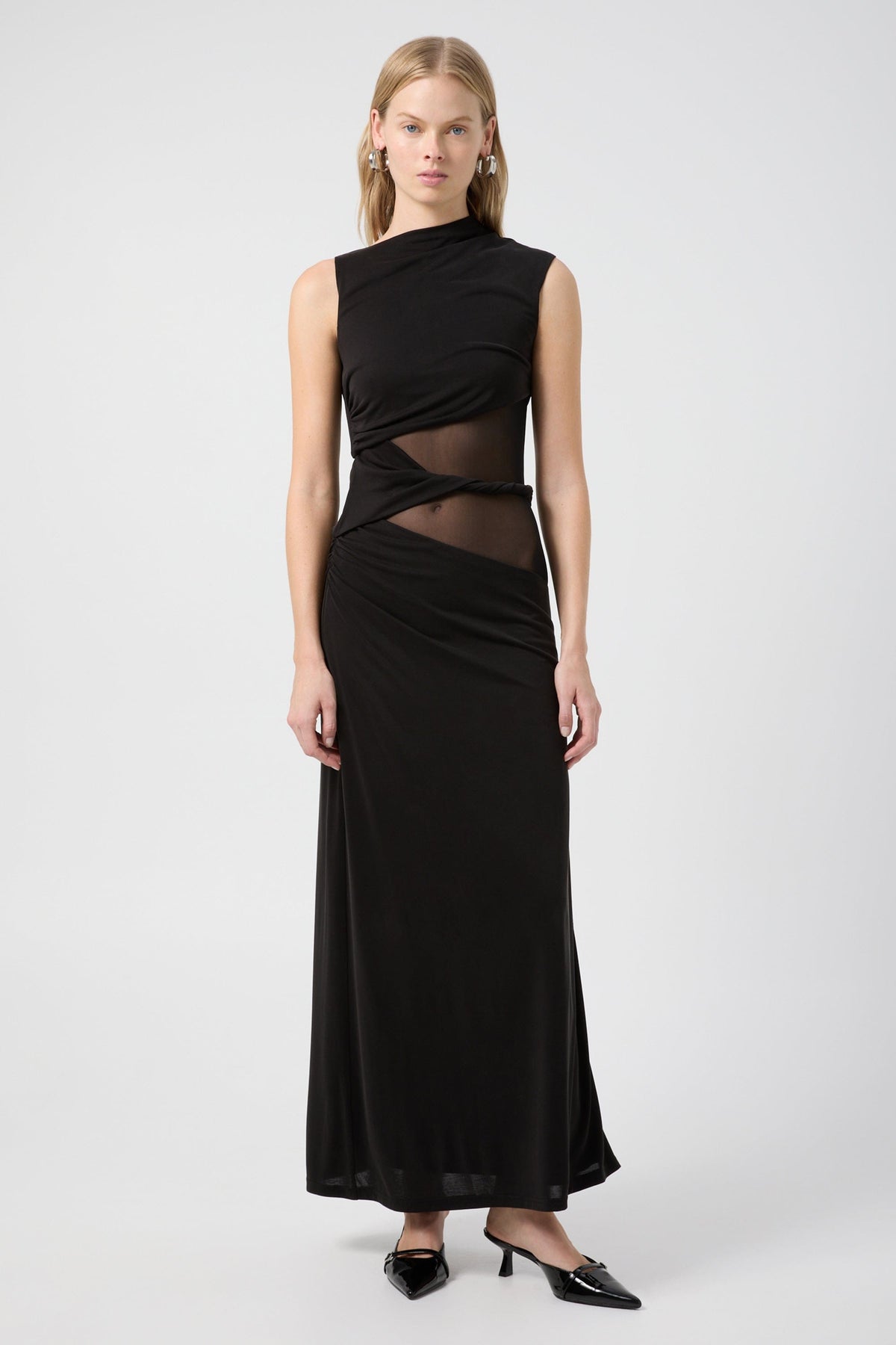 INTERWEAVE DRAPE MAXI DRESS | BLACK | THIRD FORM | Women's Australian ...