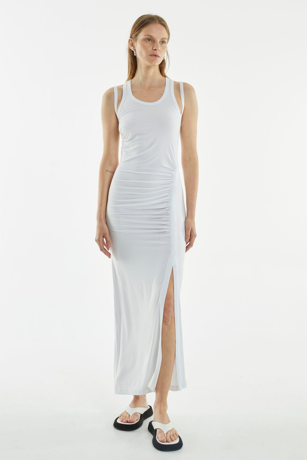 PUSH PULL TANK DRESS | WHITE | THIRD FORM | Latest Women's Clothing ...