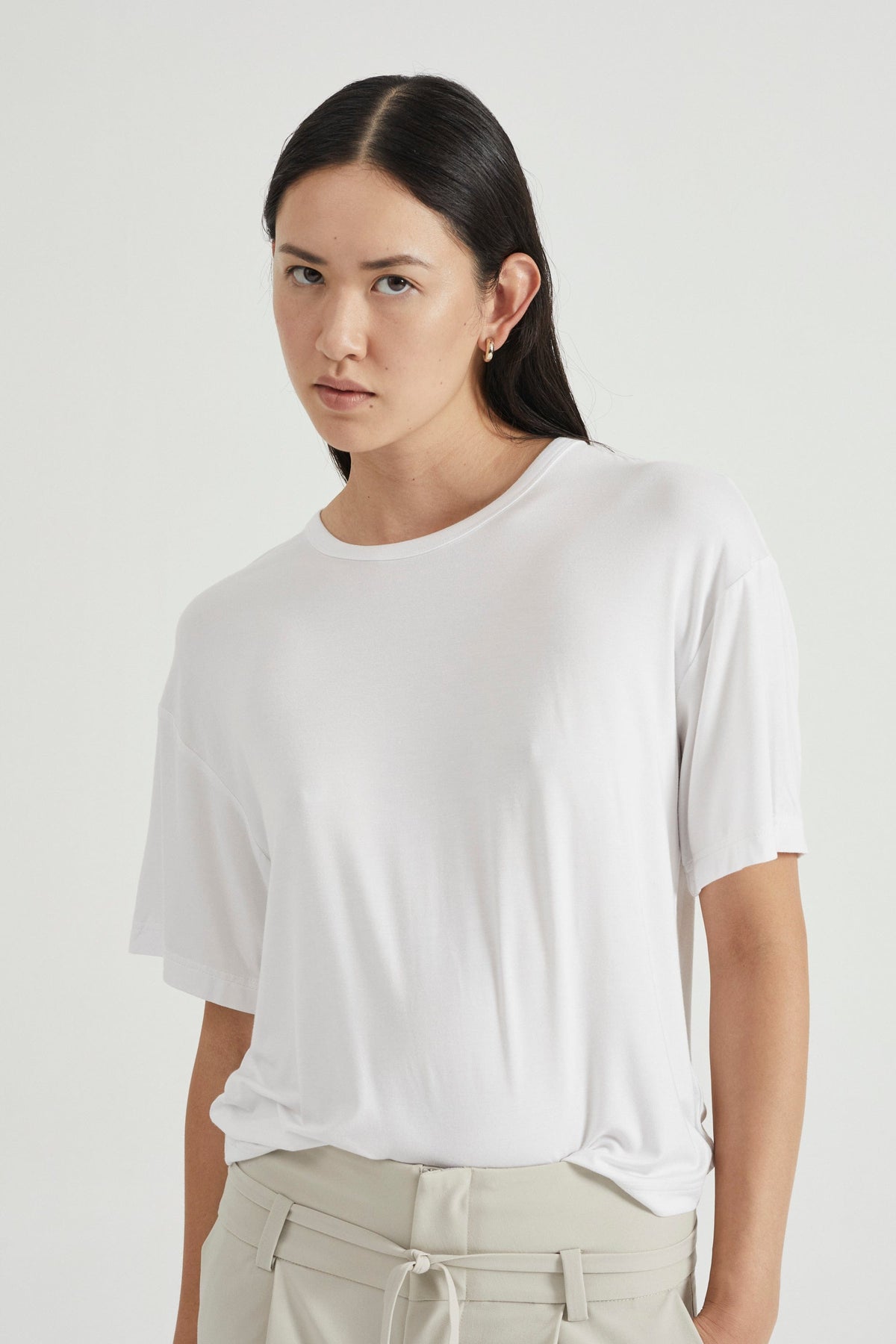 PUSH PULL TEE | WHITE THIRD FORM | Capsule Wardrobe Essentials | Shop ...