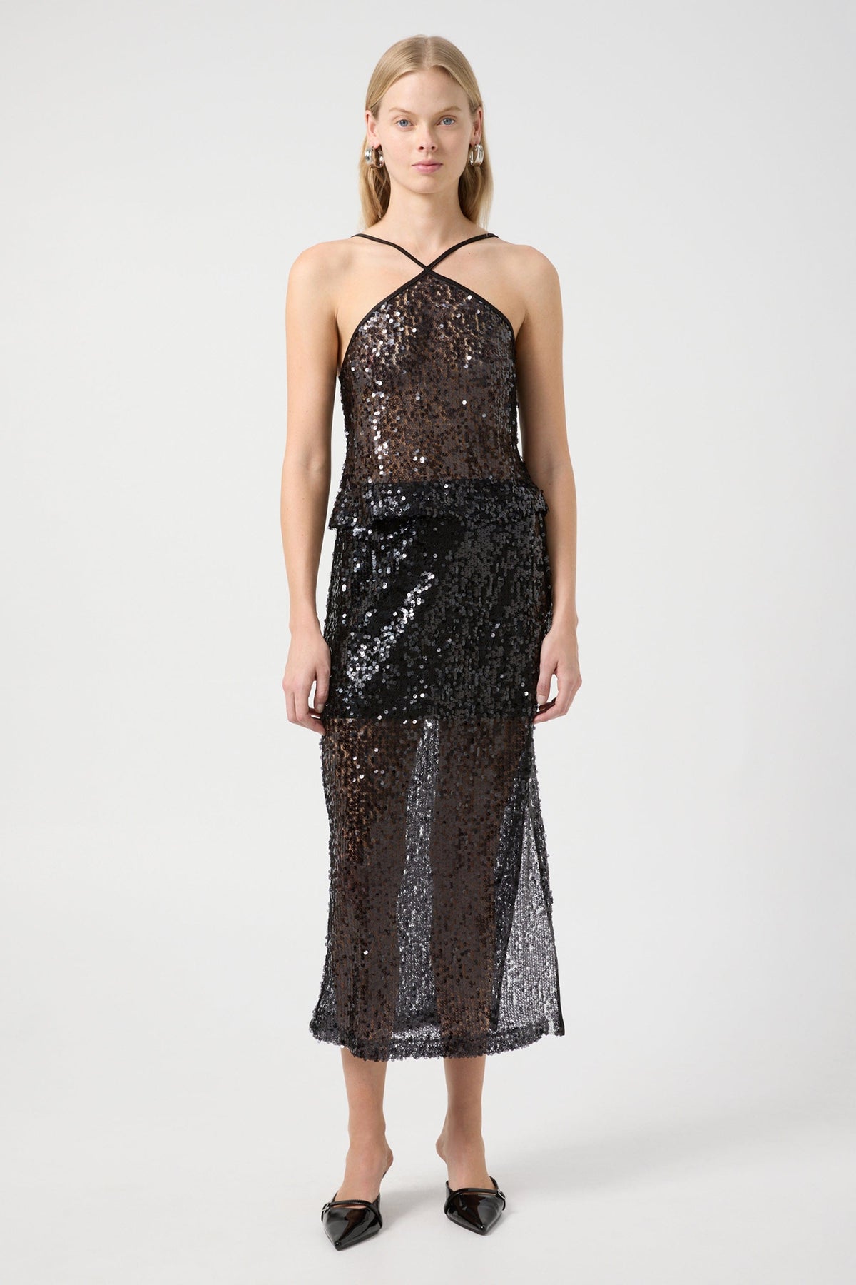 REFLECTION SEQUIN MIDI SKIRT | BLACK | THIRD FORM | Women's Australian Fashion — THIRD FORM ...